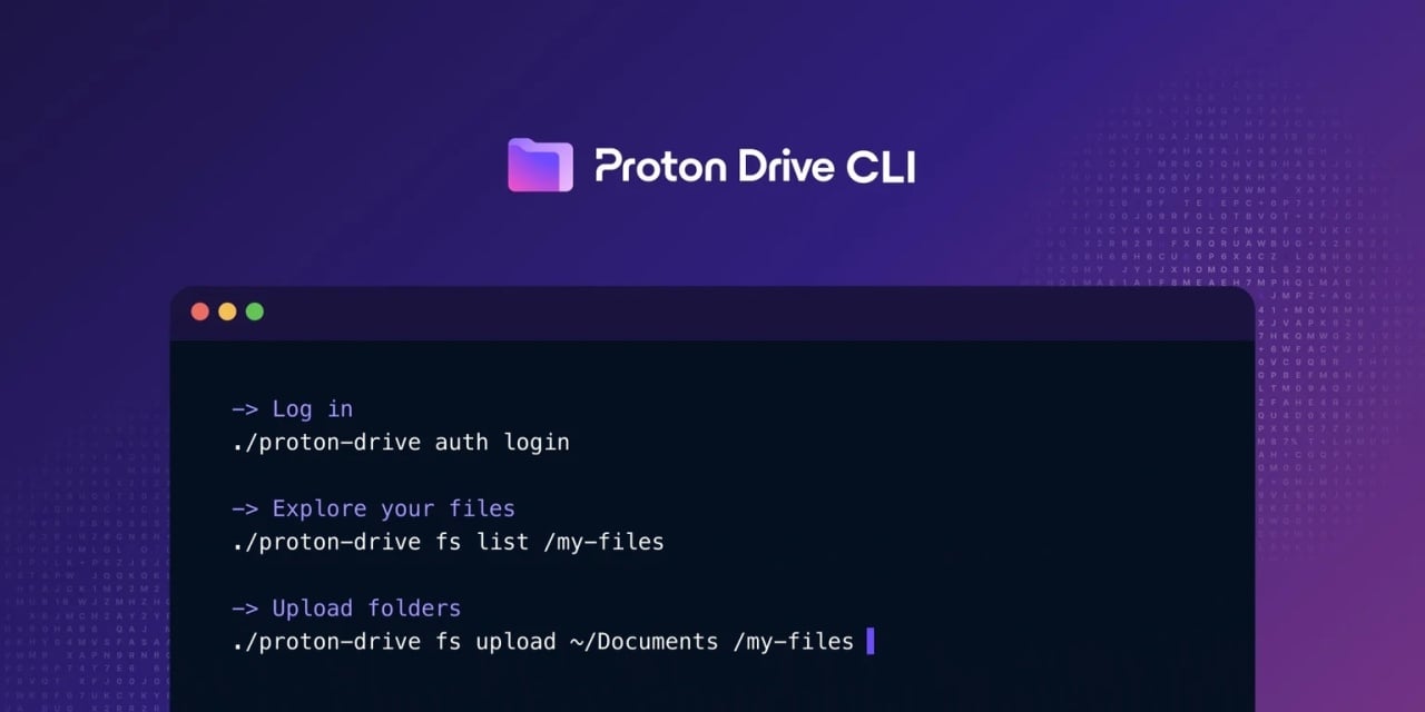 Proton Drive lança interface de linha de comandos para Windows, macOS e ...